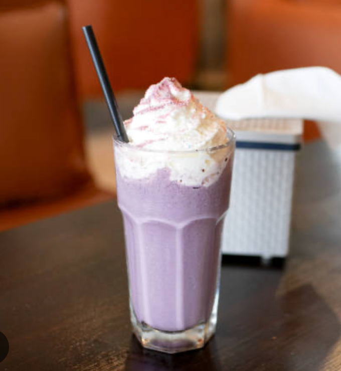Taro Milkshake | Waffles, Boba, and Coffee